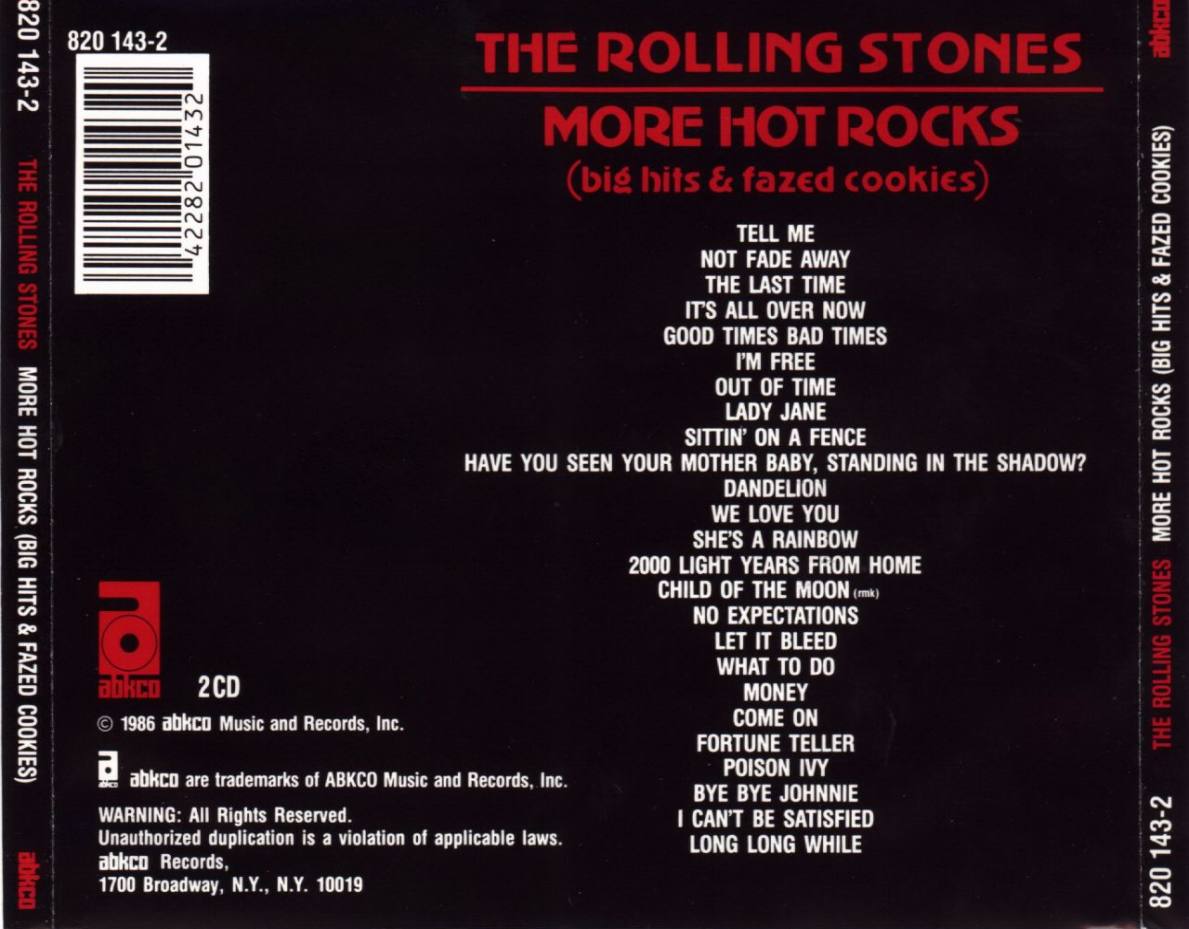 The Rolling Stones More Hot Rocks : Back | CD Covers | Cover Century ...